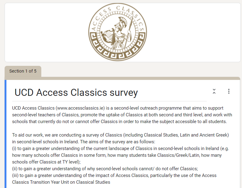 Access Classics second-level questionnaire! – Access Classics