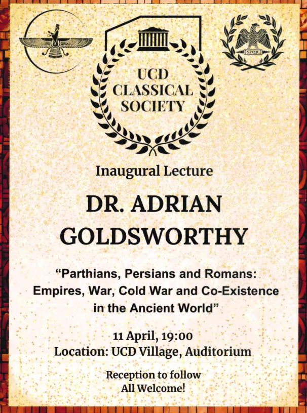 UCD Classical Society Inaugural Lecture 2024! – Access Classics